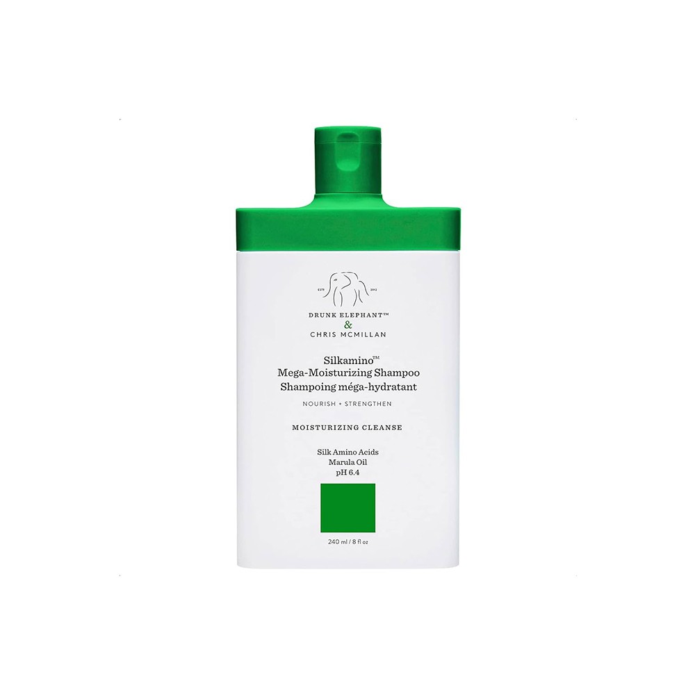 Drunk Elephant Silkamino Mega Moisturizing Shampoo Nourish Strengthen 240 ml CLENZ Skin Health Care