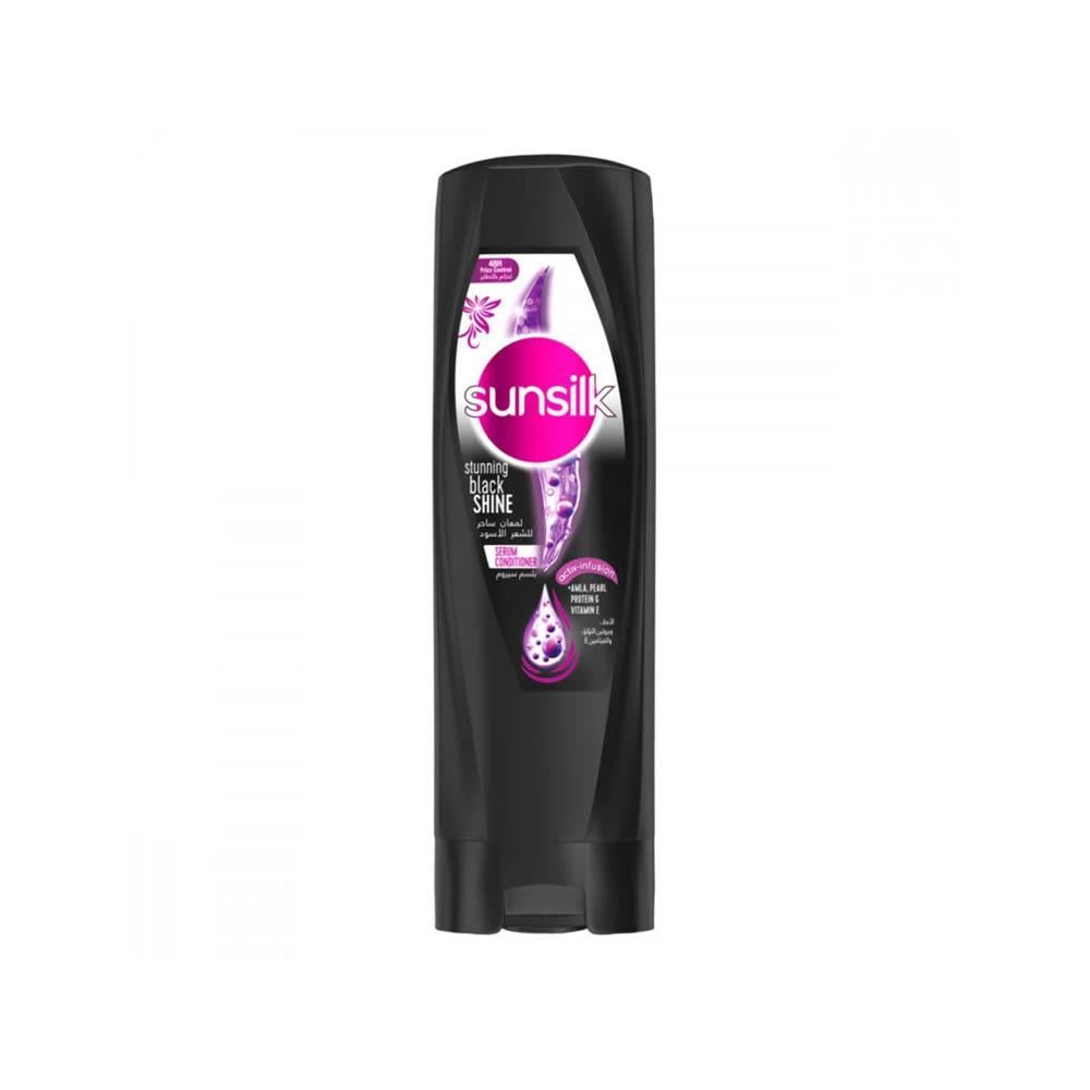 Sunsilk Stunning Black Shine Serum Conditioner for Hair 340 ml Asrarco Store