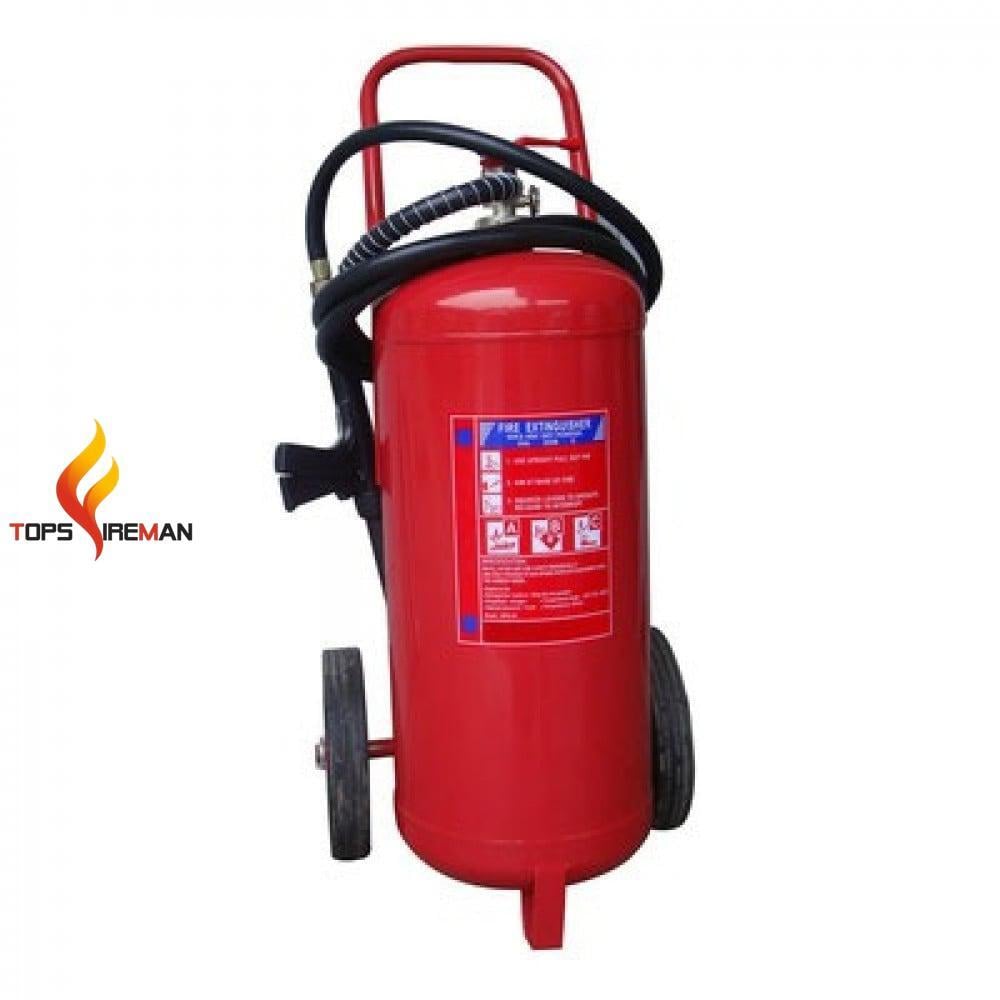 Wheeled fire extinguisher store