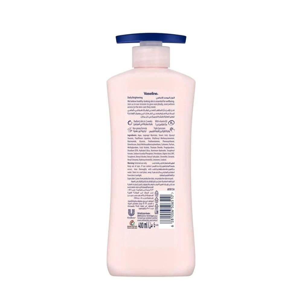 Vaseline Whitening Lotion for Even Basic Skin Tone 400 ml my party for beauty