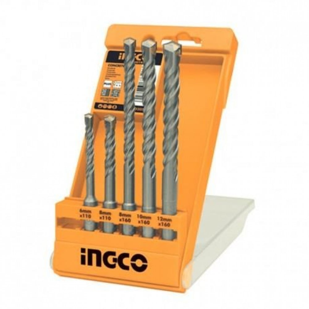 INGCO 5PCS SDS plus hammer drill bits set AKD2052 World of Control Store for Safety Devices Smart Home Tools and Build