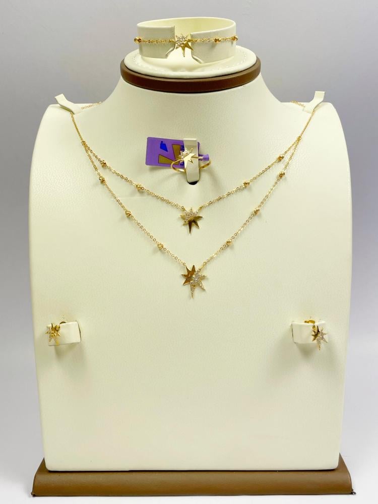 Lazurde gold necklace store