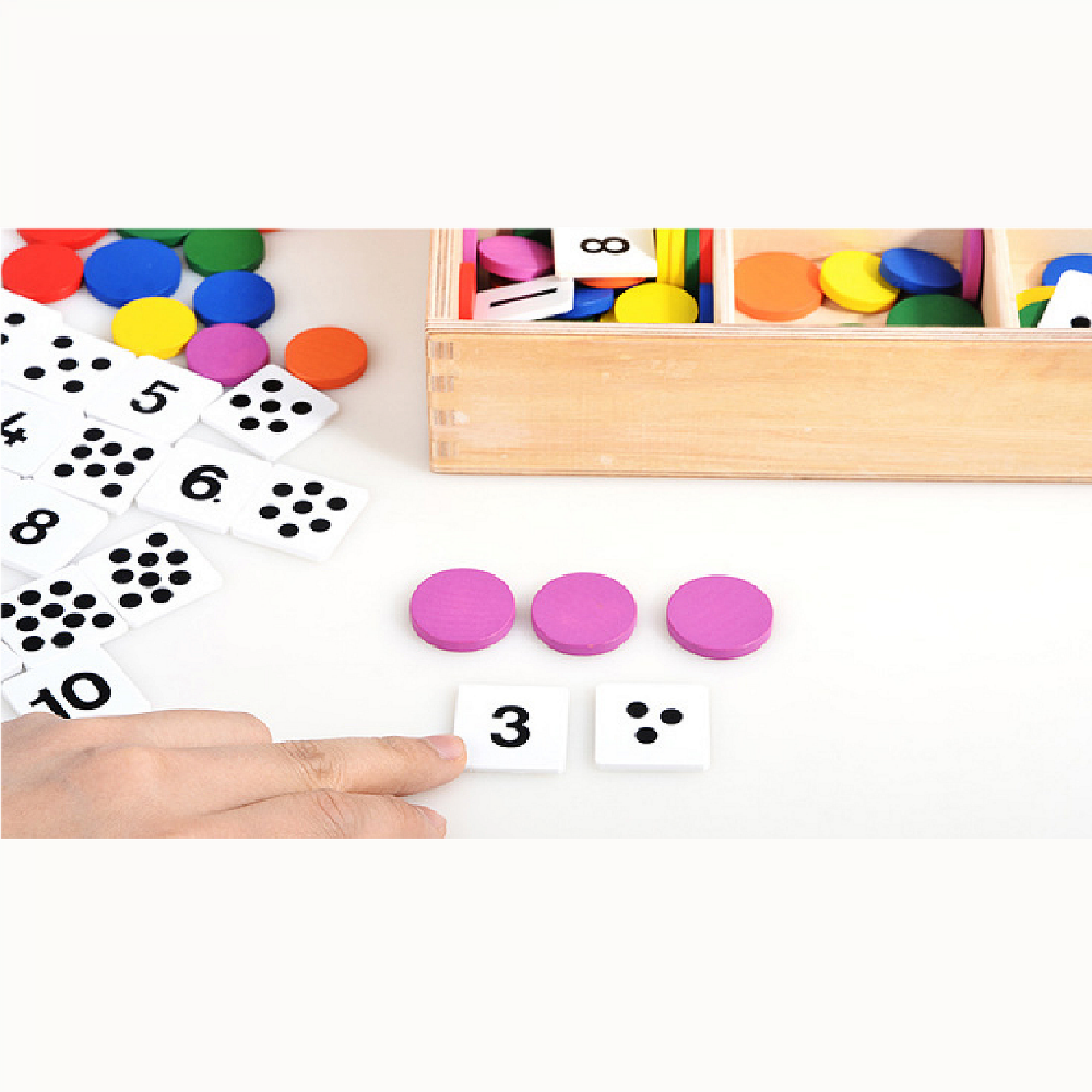 Number box - puzzle for toys