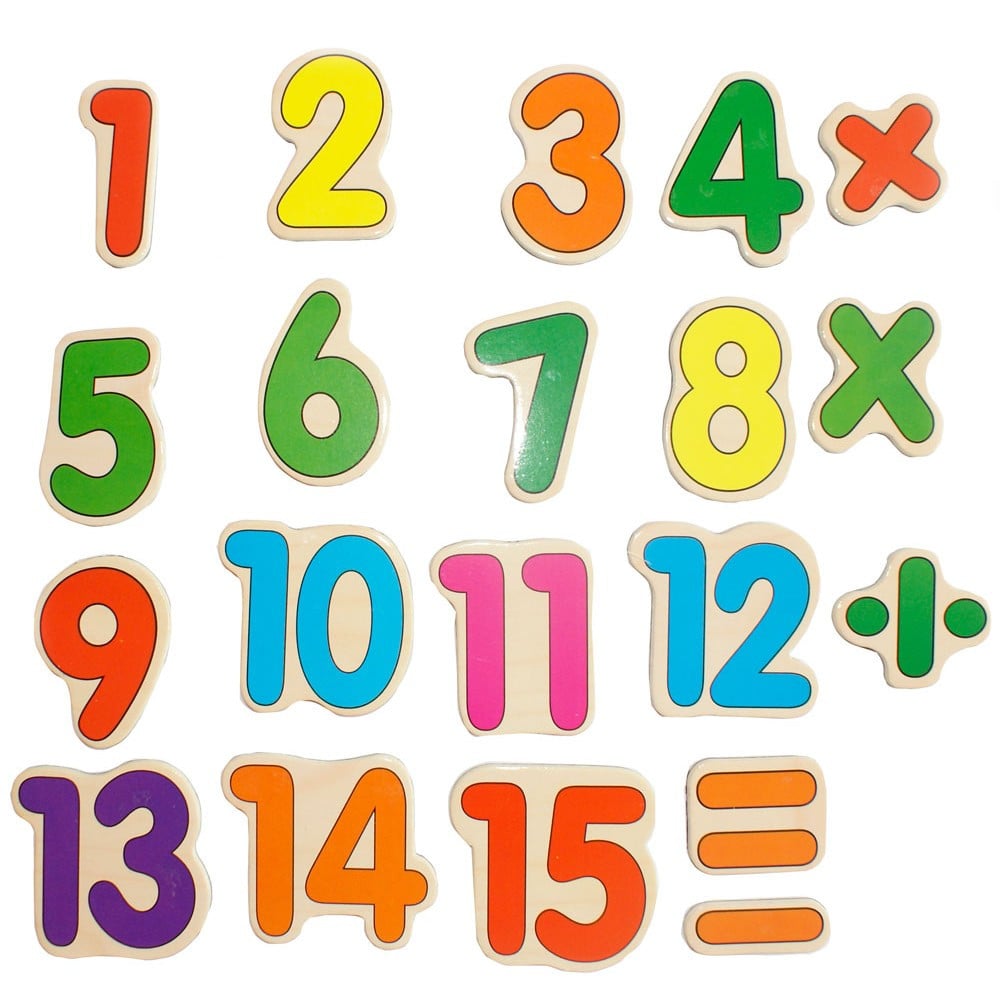 Magnetic number box - puzzle for toys