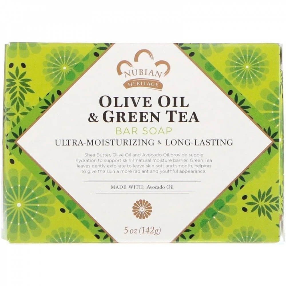 Nubian Heritage Olive Oil Green Tea Soap 142g
