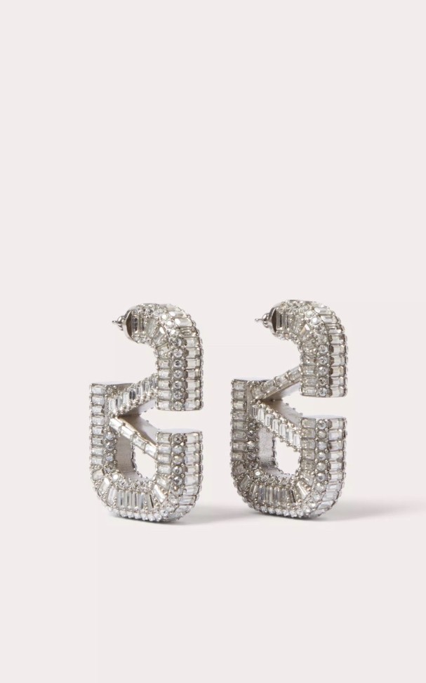 Valentino earrings silver store