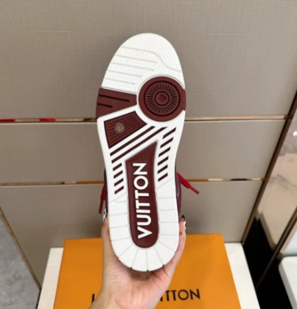 Louis Vuitton Burgundy Red Skate Sneakers – LSVT326 - مبرق Louis Vuitton Burgundy Red Skate Sneakers – LSVT326 - مبرق
