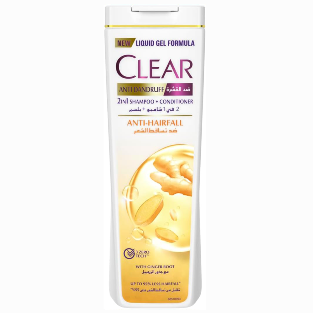 Clear shampoo and conditioner for women against hair loss 400 ml