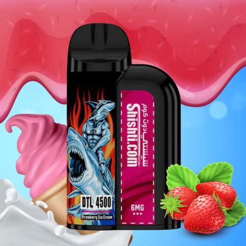 سحبه جاهزه فراولة ايس كريم فيب 4500 موشه SHISHTI DTL - فيب الذهبي ...